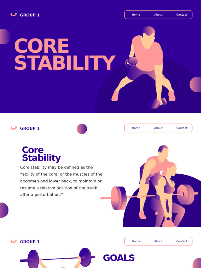 Core Stability Workout Group 1 | PDF | Strength Training | Nutrition