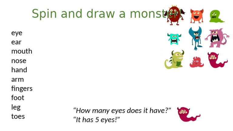 Spin and Draw A Monster | PDF