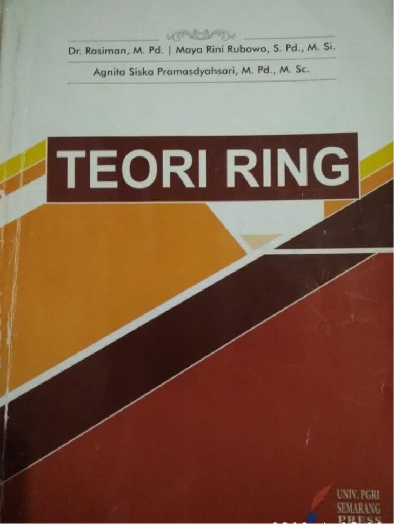 Buku Teori Ring | PDF