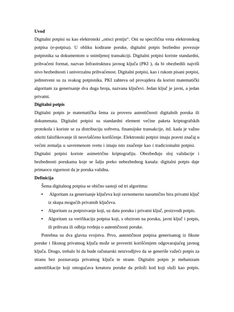 Digitalni Potpis | PDF