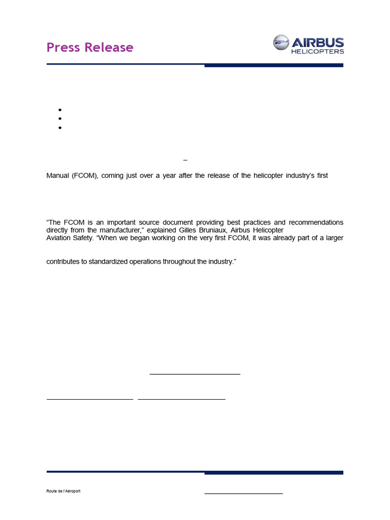 2016-03-03 H175 Fcom en | PDF | Aviation | Aircraft