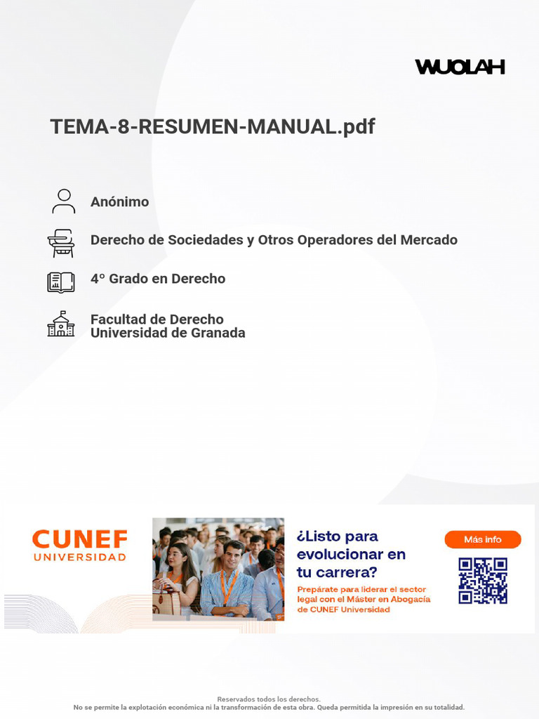 wuolah-free-TEMA-8-RESUMEN-MANUAL | PDF | Sociedad de responsabilidad ...