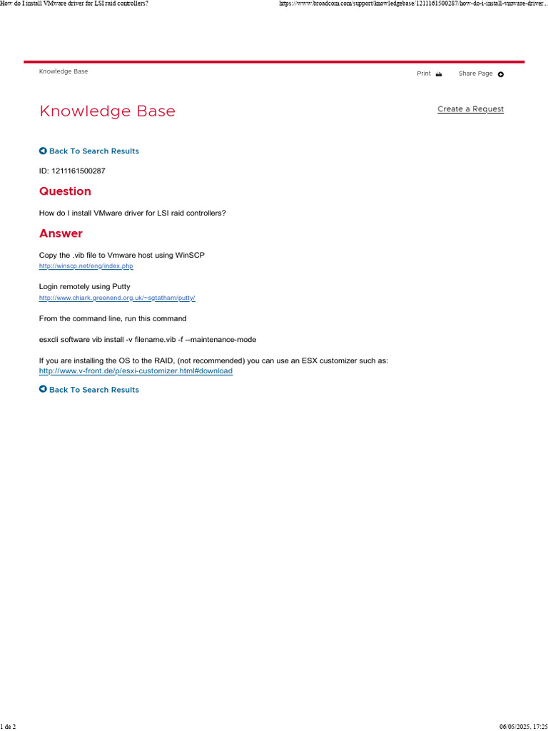 How Do I Install VMware Driver For LSI Raid Controllers | PDF