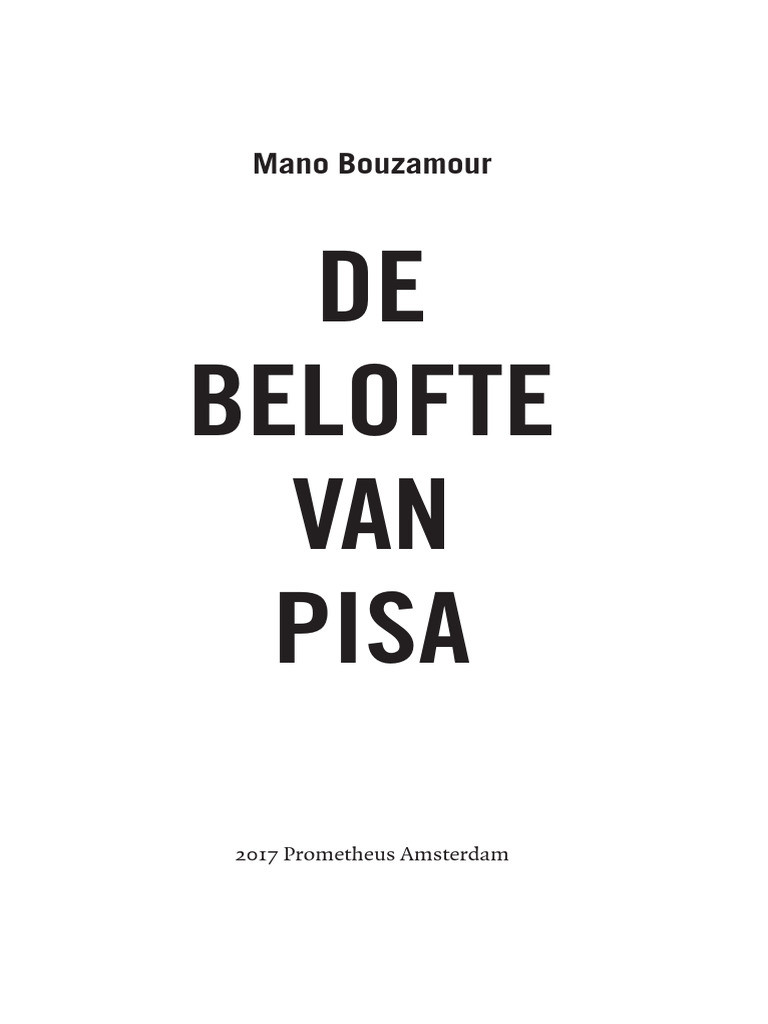 Belofte Van Pisa | PDF