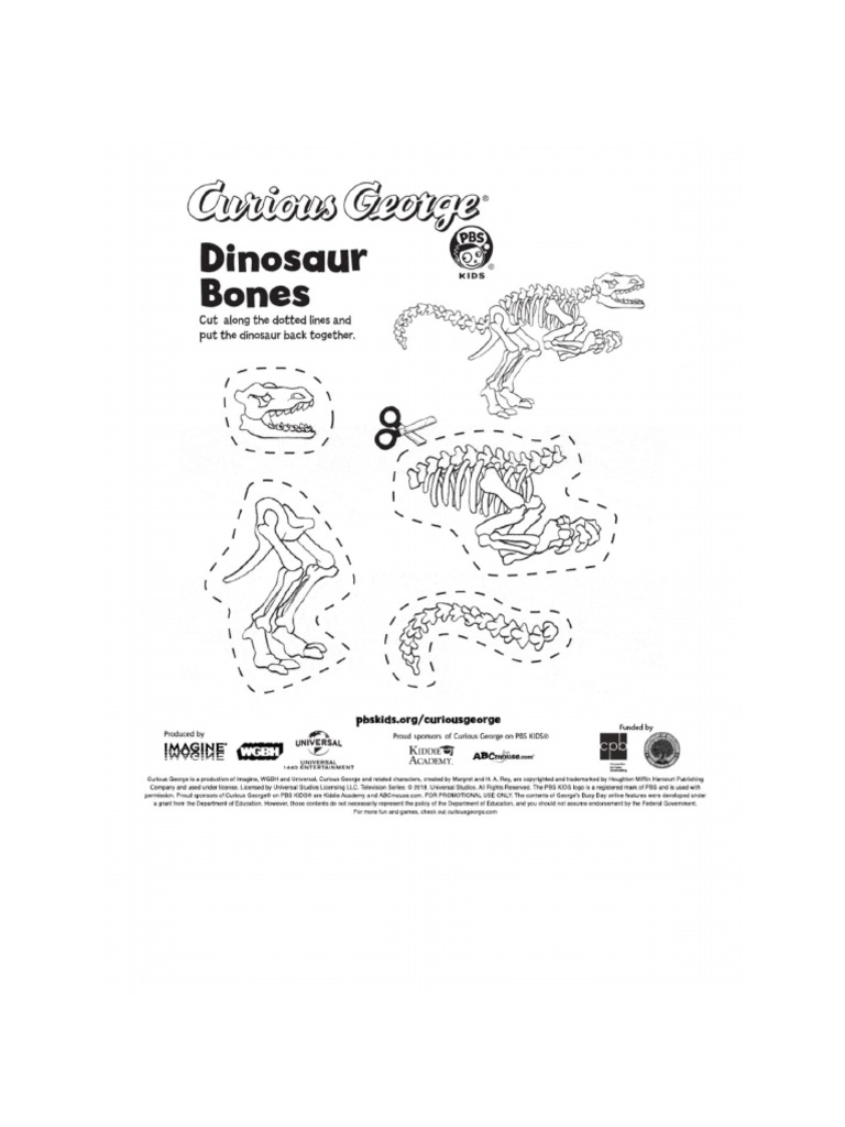 CuriousGeorge DinosaurBones2 | PDF