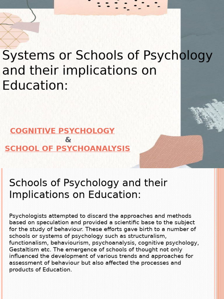 Cognitive Psychology and Psychoanaysis | PDF | Cognition | Psychology
