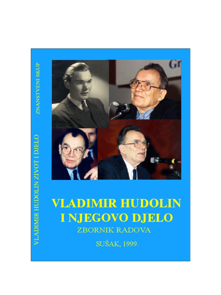 Vladimir Hudolin I Njegovo Djelo-Zbornik Radova | PDF
