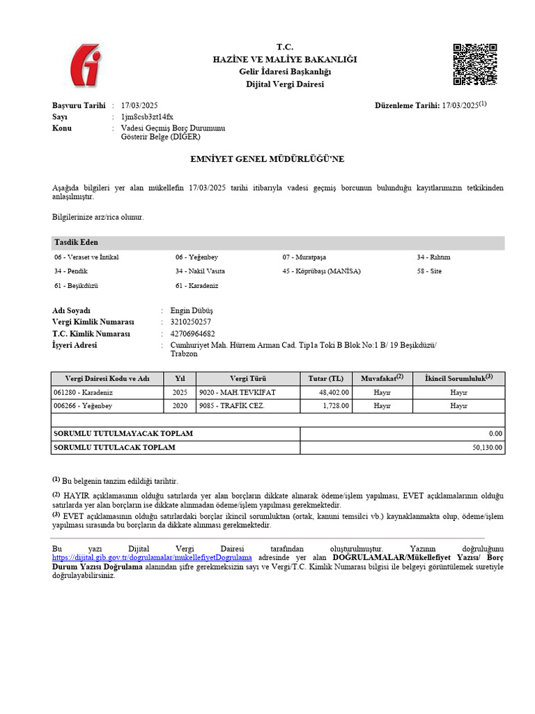 Borc Yoktur Yazisi - 17-03-2025 17 - 09 | PDF