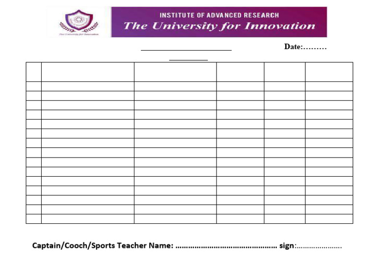 IAR Cricket Tournament 2022 Team Player Form (1) | PDF