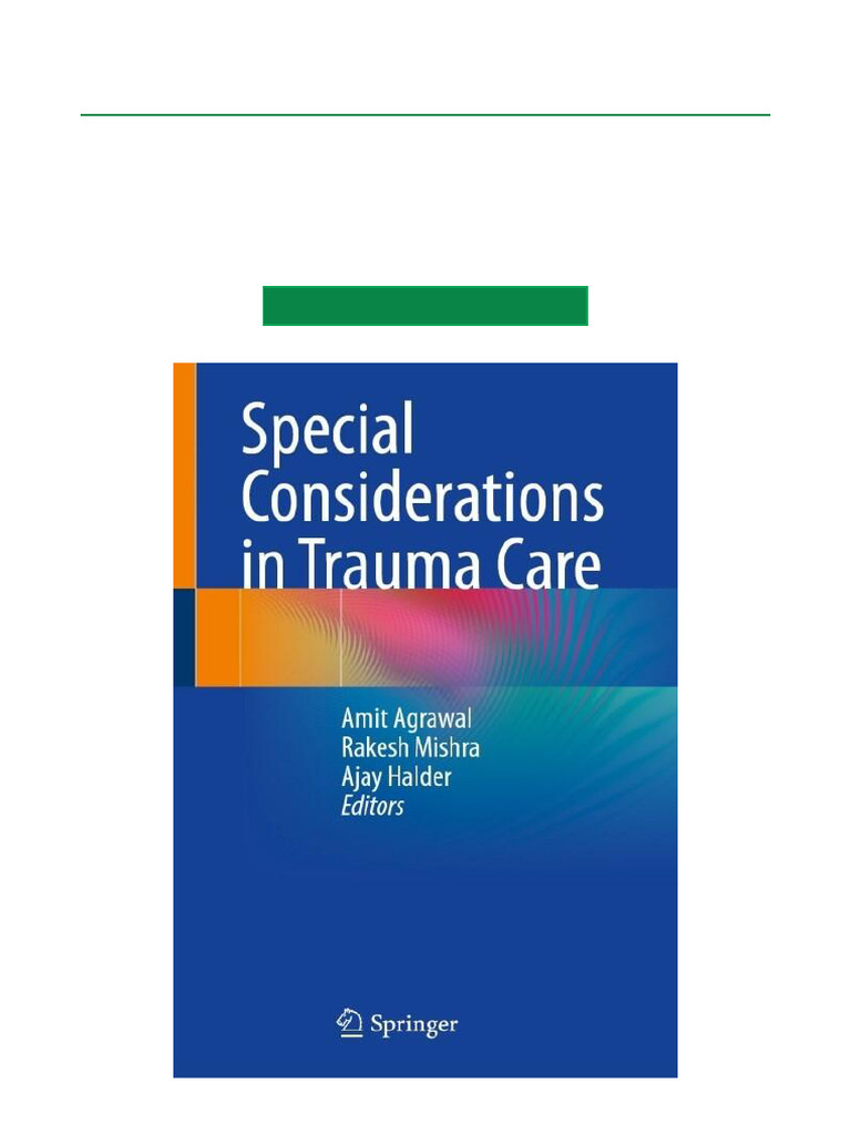Special Considerations in Trauma Care Optimized DOCX Download | PDF ...
