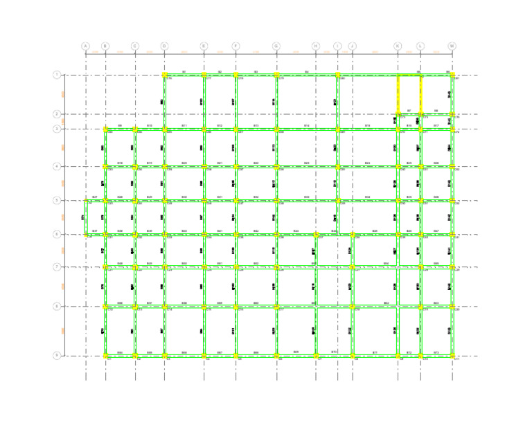 Beam Layout (Plinth Beam Level) | PDF