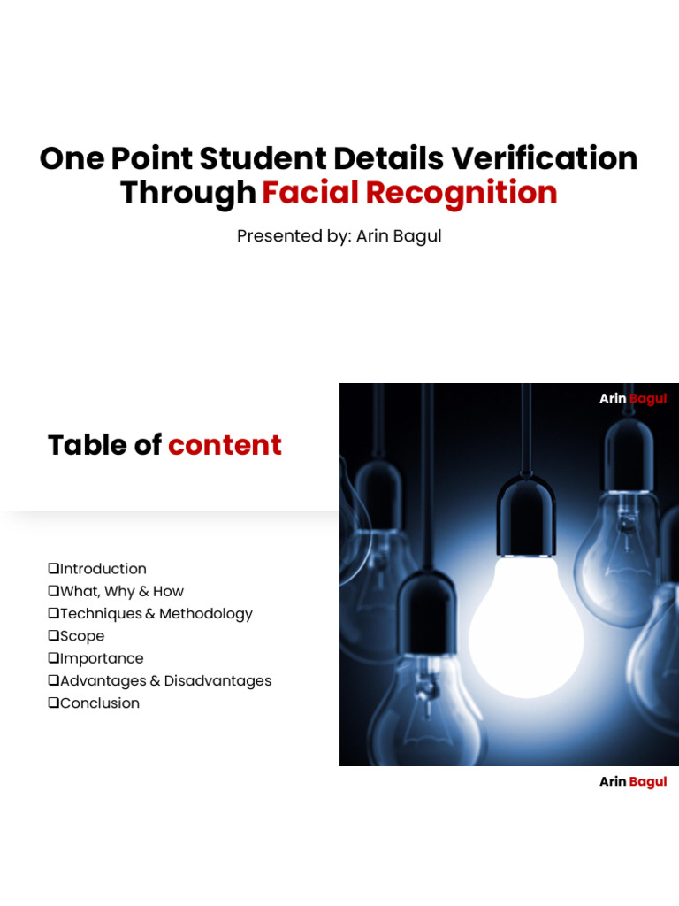 One Point Student Details Verification Through Facial Recognition - CNN - OpenCV | PDF | Deep ...