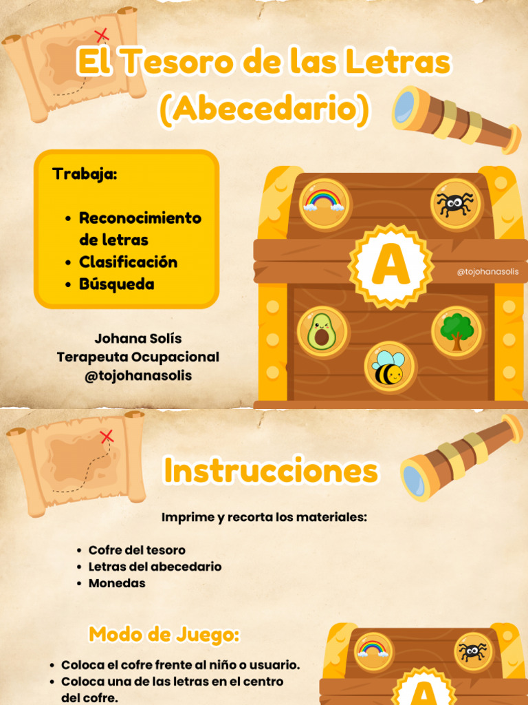 El Tesoro de Las Letras (Abecedario) | PDF