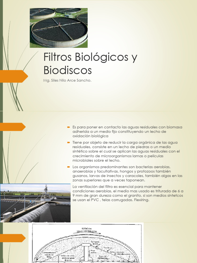 Filtros Biológicos y Biodiscos | PDF