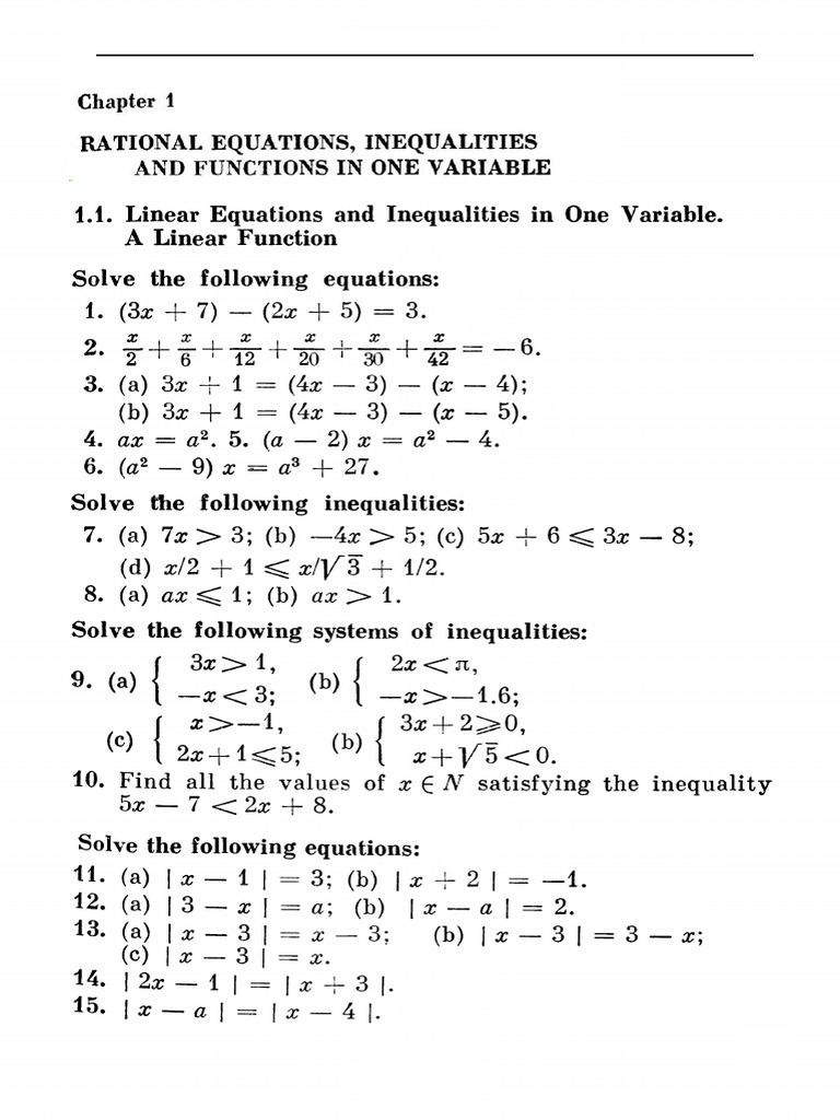 Inequalities Practice Question (Extra) | PDF