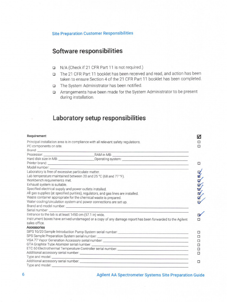 Cheack List | PDF