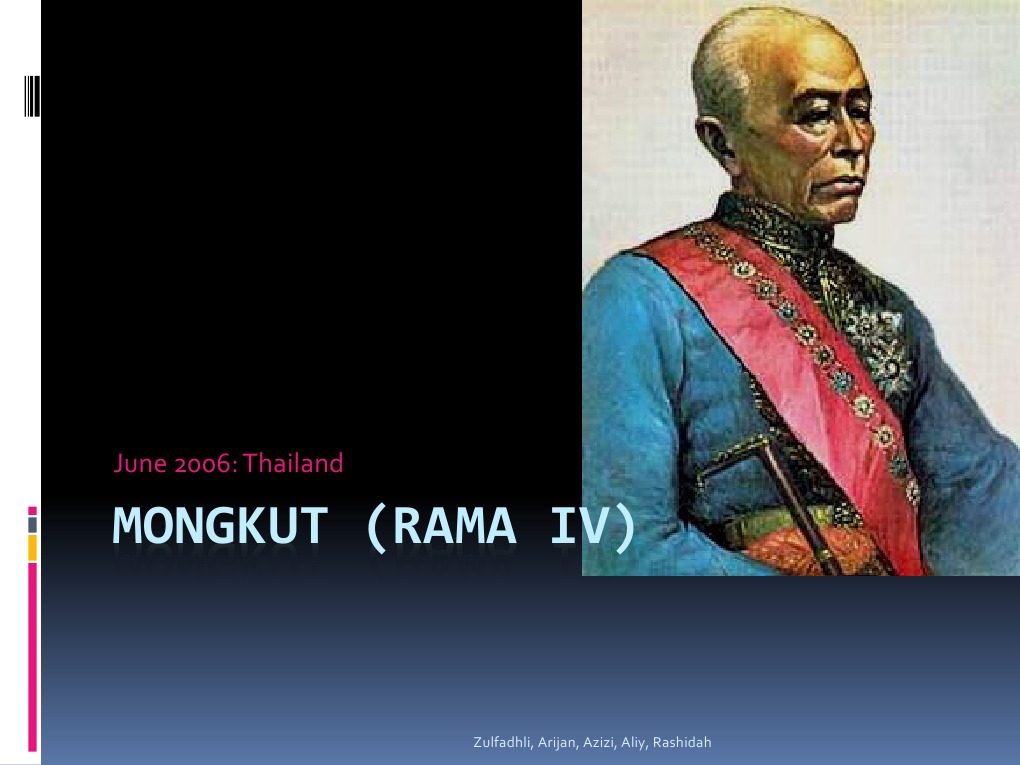 Thailand, Mongkut (Rama IV) 2006 | PDF