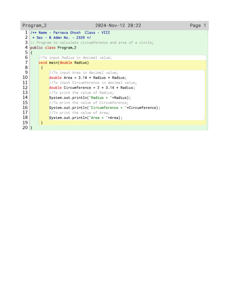 Program 2 | PDF