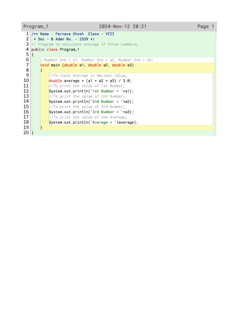 Program 1 | PDF