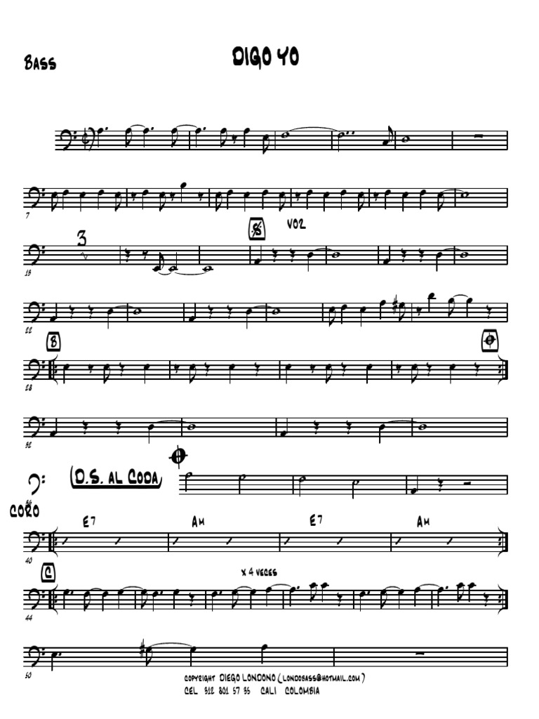 Digo Yo Bass | PDF