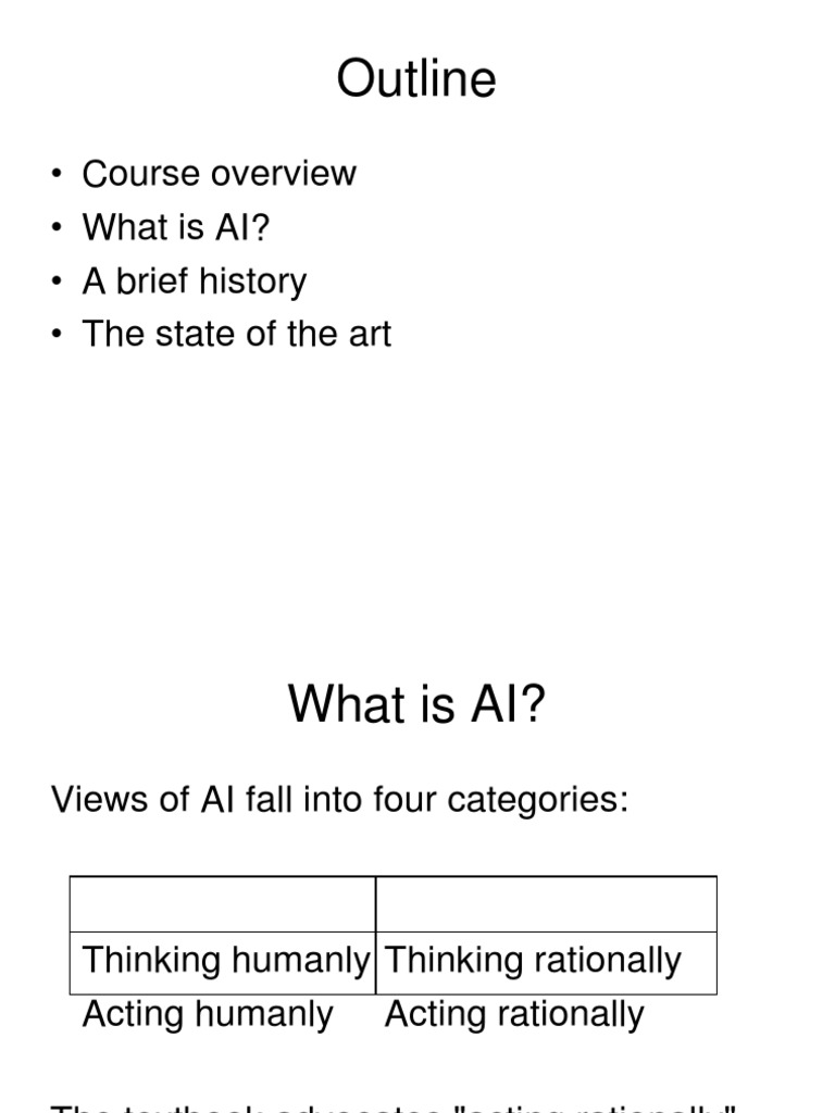 Introduction To AI | PDF | Artificial Intelligence | Intelligence (AI ...