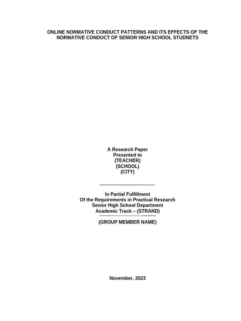 Online Interaction Patterns and Normative Actions of SHS | PDF ...
