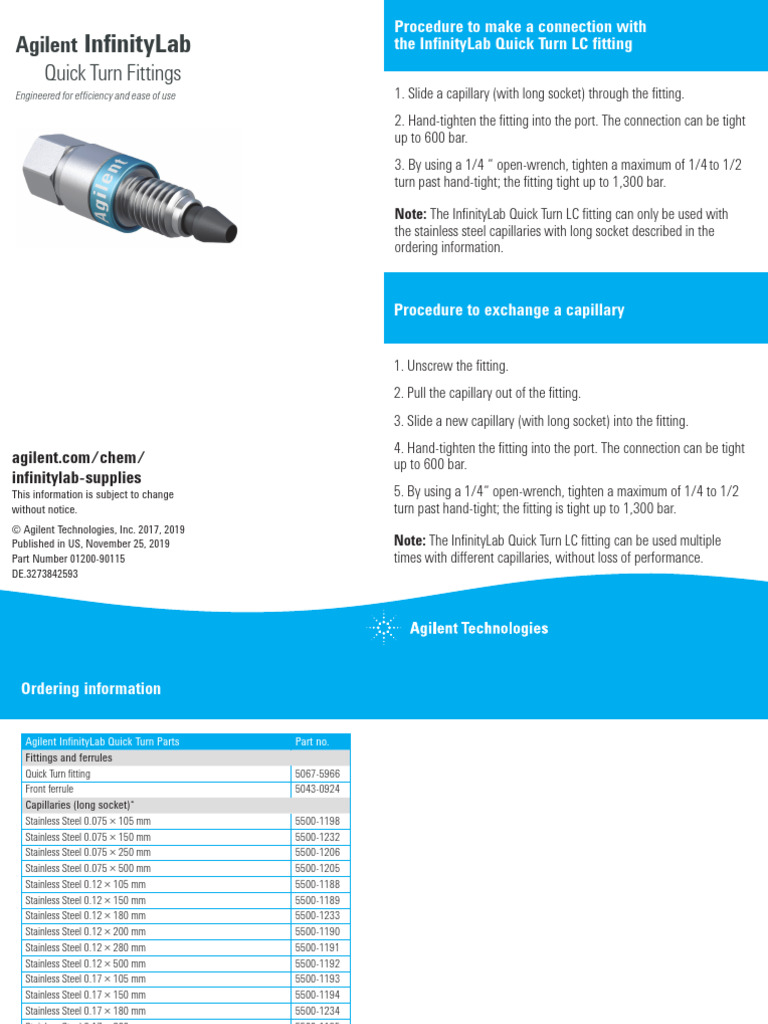 Quick Turn LC Fitting Connection Guide | PDF
