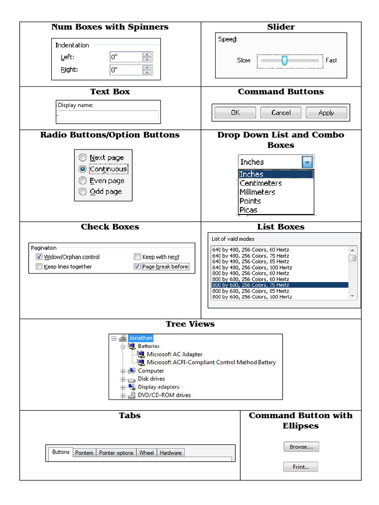 wINDOWS CONTROLS | PDF
