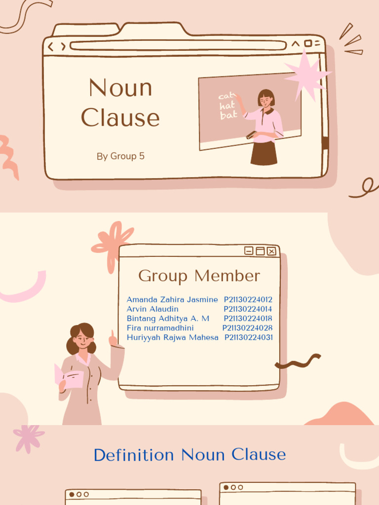 Noun Clause Group 5 - 20250226 - 220211 - 0000 | PDF | Clause | Subject ...