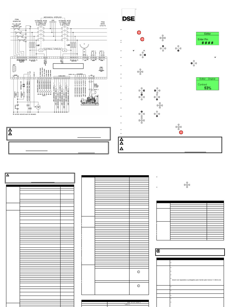 Dse7310 - Mkii - Dse7320 - Mkii - Instruções de Instalação - PT | PDF ...