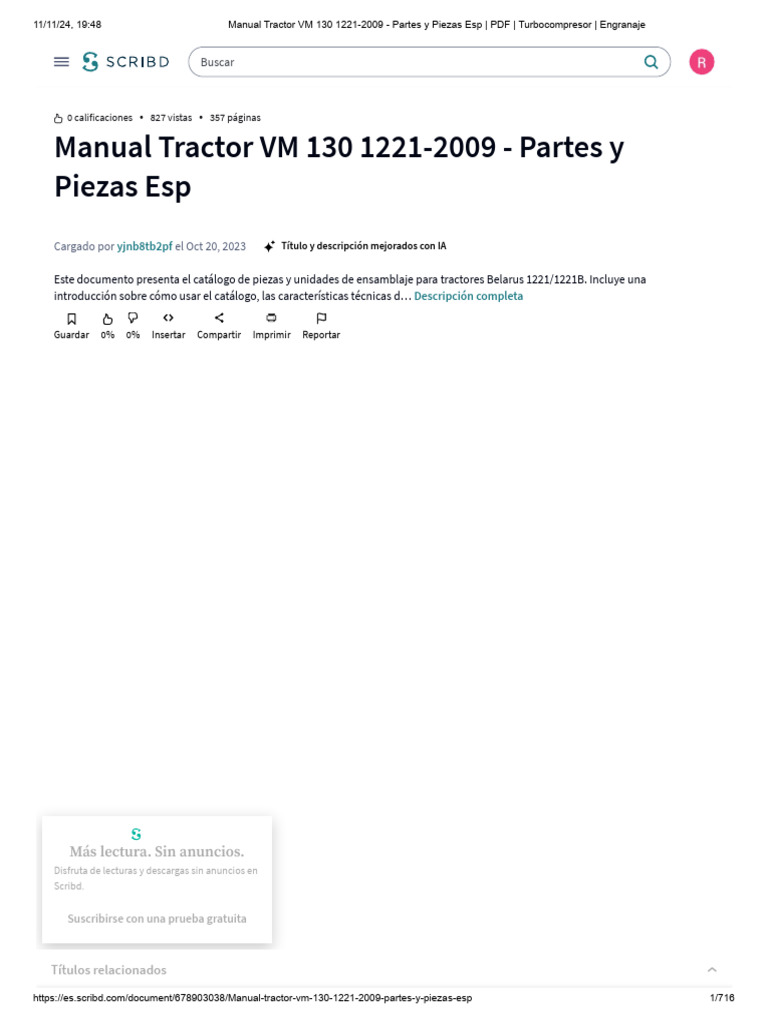 Manual VM 130: Piezas y Ensamblaje | PDF | Estándares informáticos ...