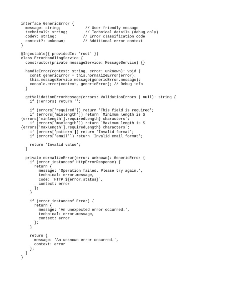 Generic Error | PDF