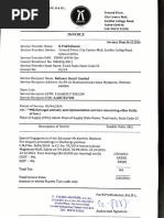 Advocate Fees Invoice Template | PDF