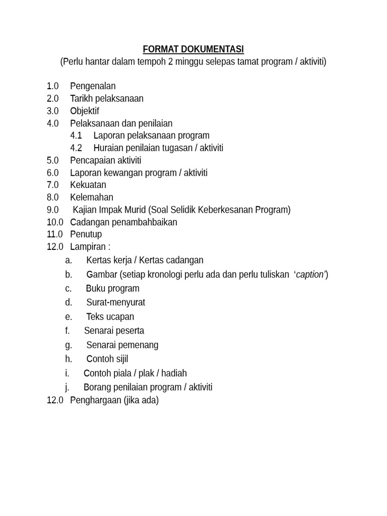 Format Dokumentasi | PDF