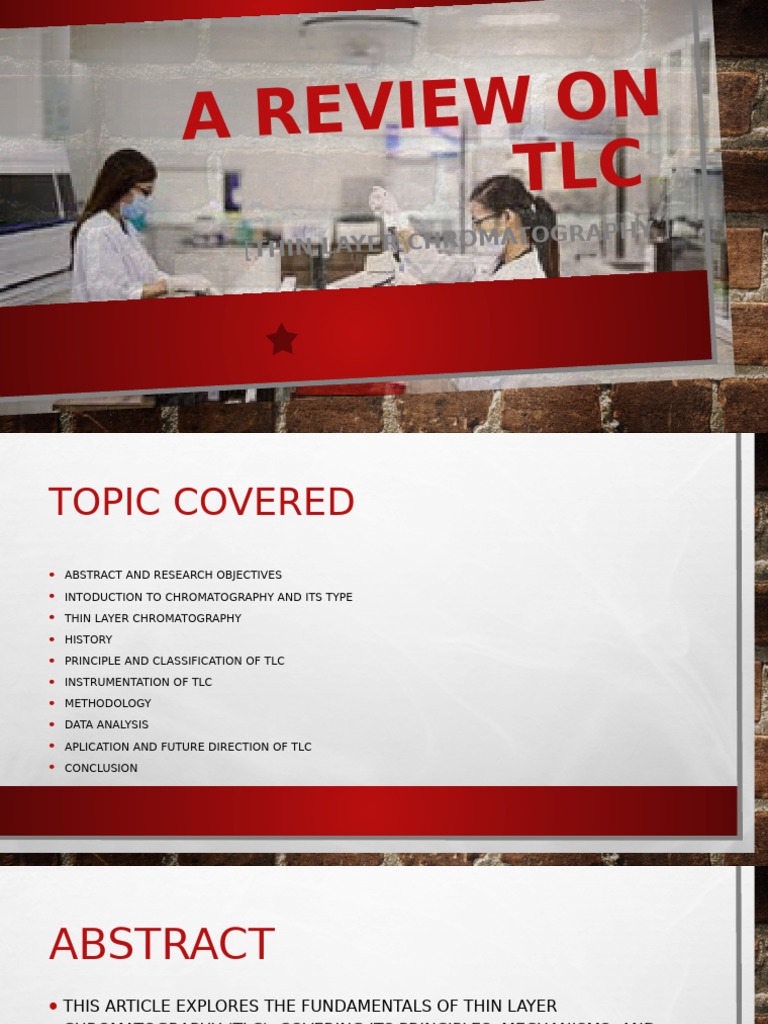 A REVIEW ON TLC | PDF