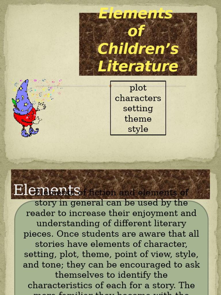 Elements of Children Literature | PDF