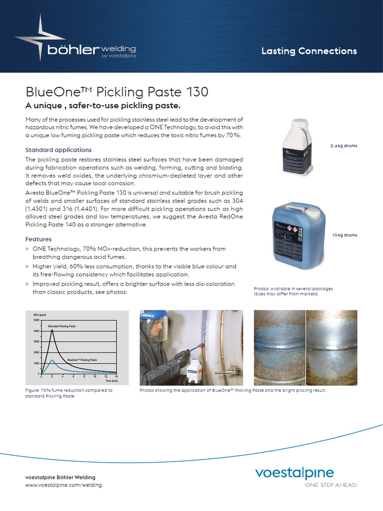 BW BlueOne Pickling Paste 130 EN 2022 GL 142 Preview | PDF | Stainless ...