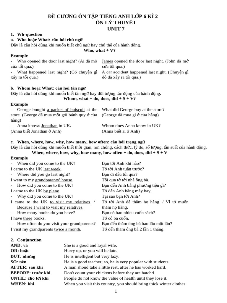 De-cuong-on-tap-Anh-6-HK2-nam-22-23 | PDF