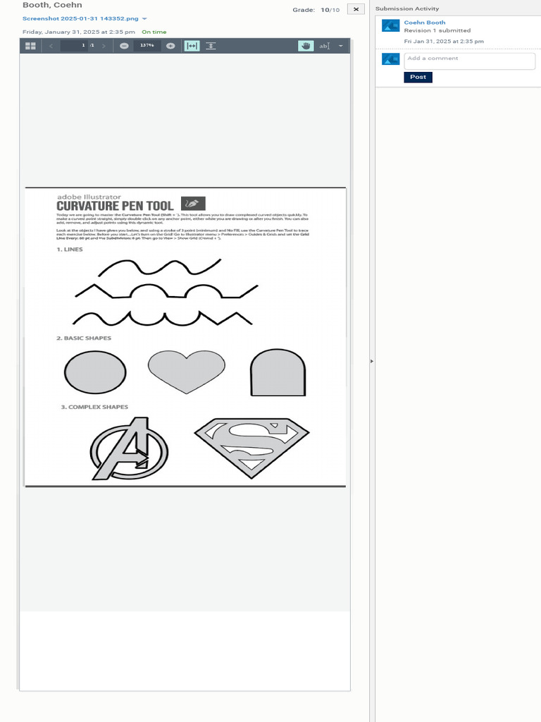 Curvature Pen Tool Schoology | PDF | Software | Computing