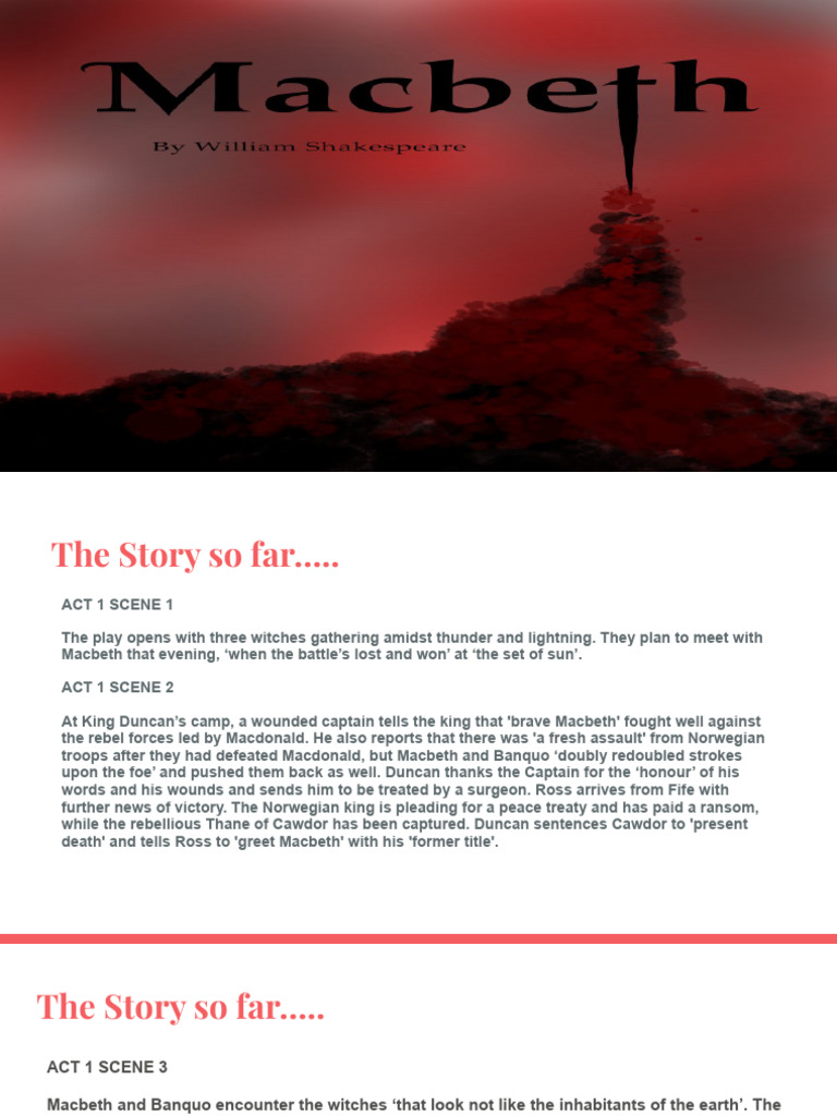 MACBETH XII INTRO+ACT III (1) For ISC Class 12th | PDF | Macbeth ...