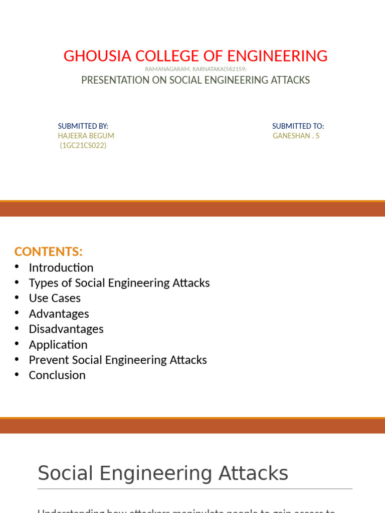 Presentation1 SOCIAL ENG | PDF | Phishing | Computer Security