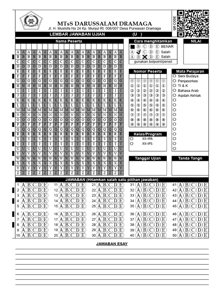 Mtss Darussalam Dramaga: Kementrian Agama Kabupaten Bogor | PDF