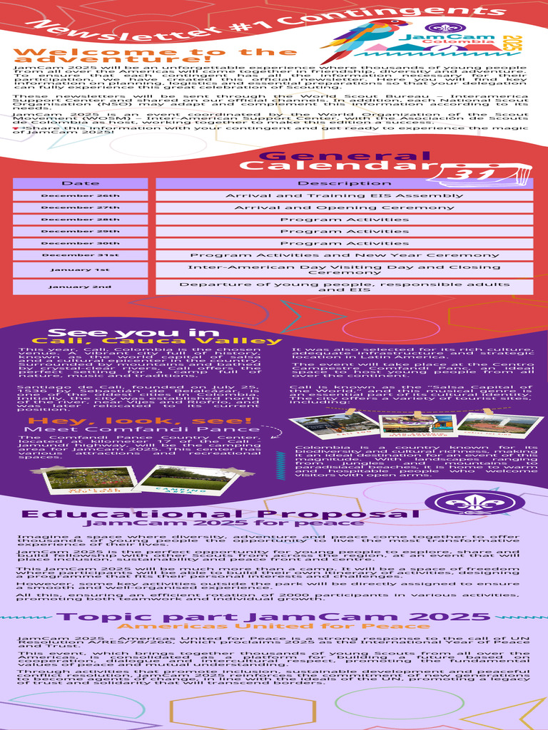 Newsletter 1 JamCam 2025 Colombia - FINAL | PDF