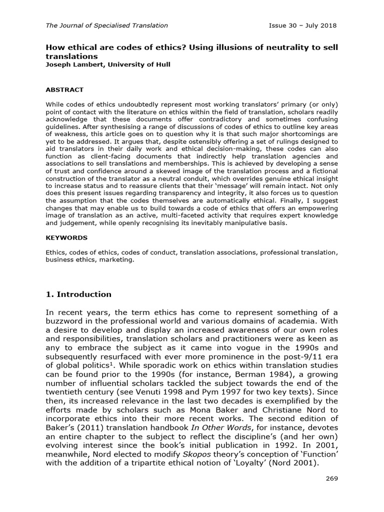 How Ethical Are Codes of Ethics Using Illusions of Neutrality To Sell ...