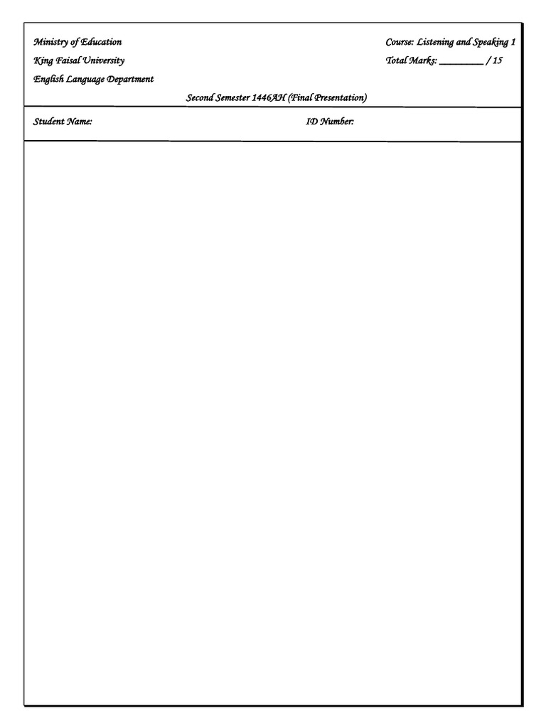 Final Presentation | PDF