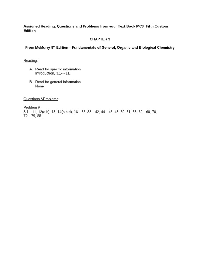 Assignments Chapter 3-1 | PDF