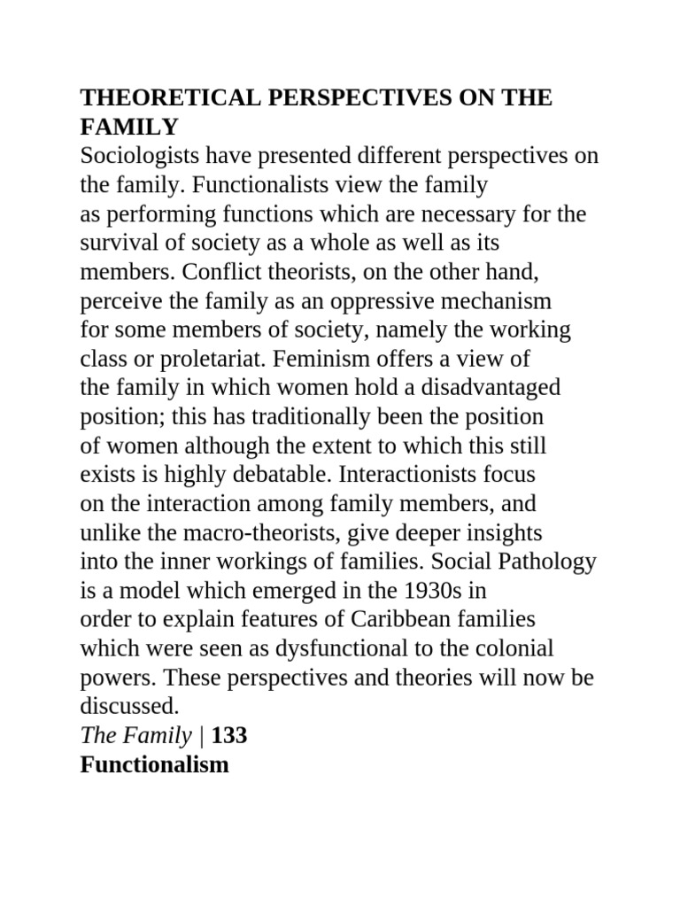 Theoretical Family Perspectives | PDF | Feminism | Gender Studies