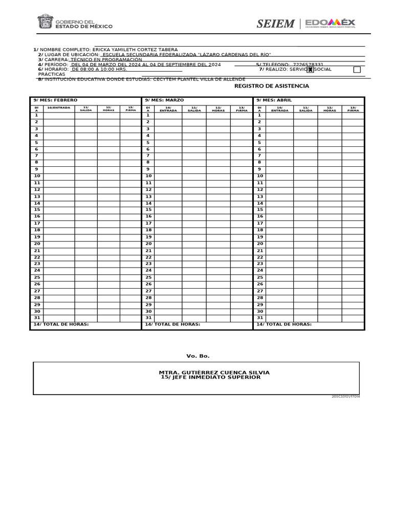 Cortez Tabera Ericka Yamileth.. | PDF | México