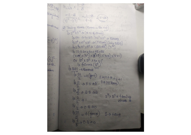 Trailing Zeroes | PDF