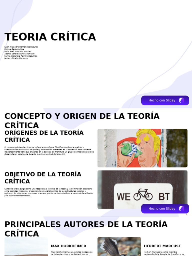 Teoría Crítica: Orígenes y Aplicaciones | PDF | La teoría crítica ...